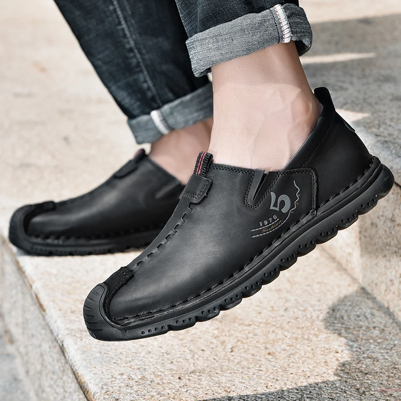 Men's Formal Shoes Genuine Leather Smart Shoes Soft and Comfortable Men ...