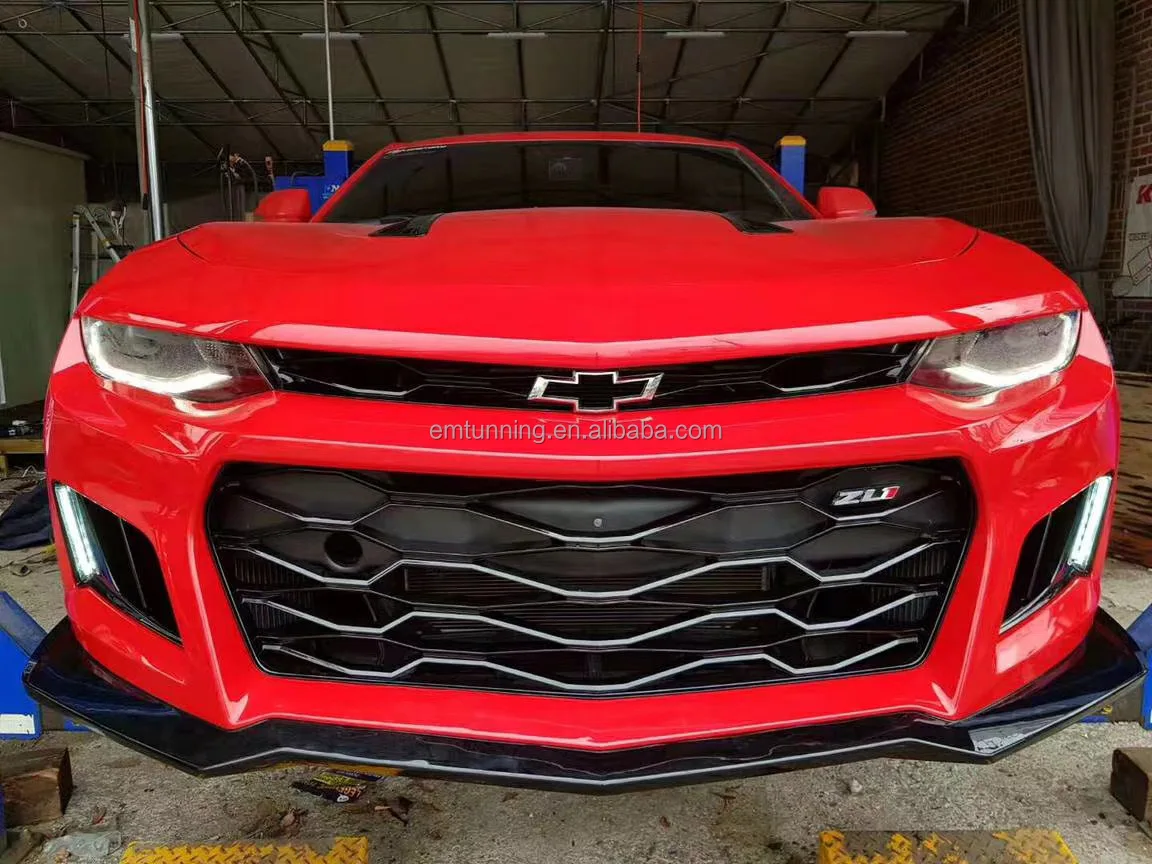 2017 Chevrolet Camaro ZL1 Style Body Kit - Front Bumper & Hood Spoiler