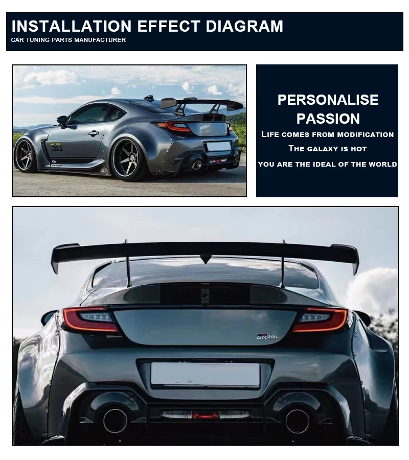 New Carbon Fiber Adro Style Spoiler For Toyota Gr86 86 Zd8 Zn8 Brz ...