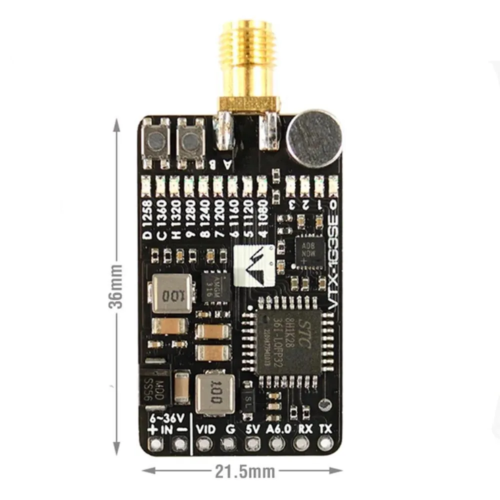 Matek系统vtx-1g3se-9 1.2ghz 1.3ghz 9ch Fpv视频发射器，vrx-1g3-v2 1.2ghz 1.3ghz ...