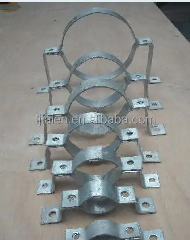 Galvanized Pole Fittings Cable Hoop/pole Clamp Type For 7.5m Or 9m ...