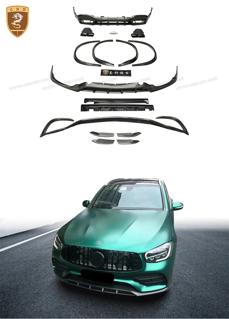 2020 Mercedes GLC 63 Coupe Body Kit - Carbon Fiber Upgrade