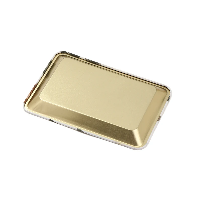 Portable Rolling Tray Metal Cigarette Container Tray Smoking Tobacco ...