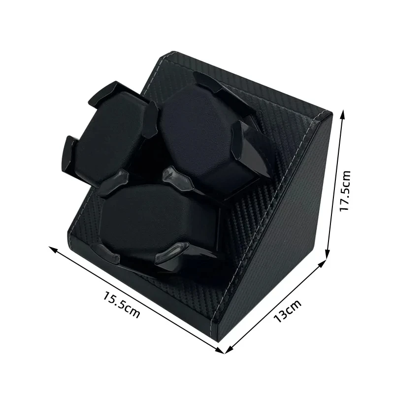 3 Automatic Watch Winder With Battery Pu Leather Carbon Fiber Silent ...