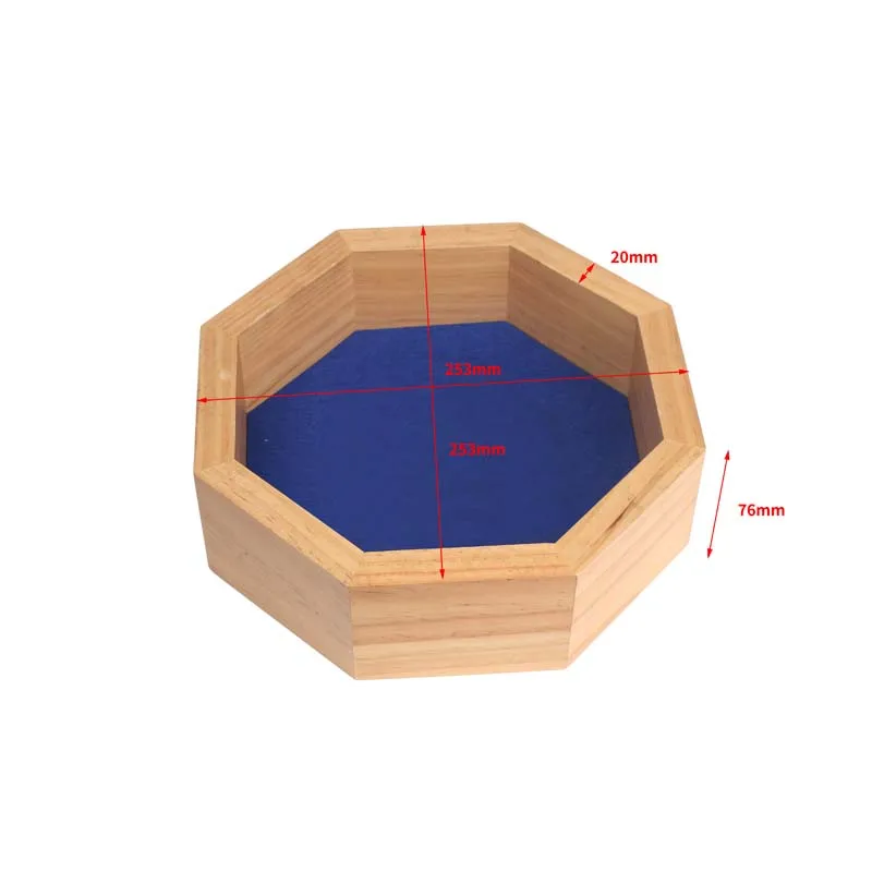 12-inch Wooden Octagonal Dice Tray| Alibaba.com
