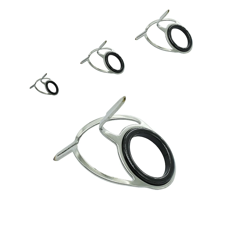 50pcs/box Fishing Accessories High Carbon Steel Ceramic Double Legs ...