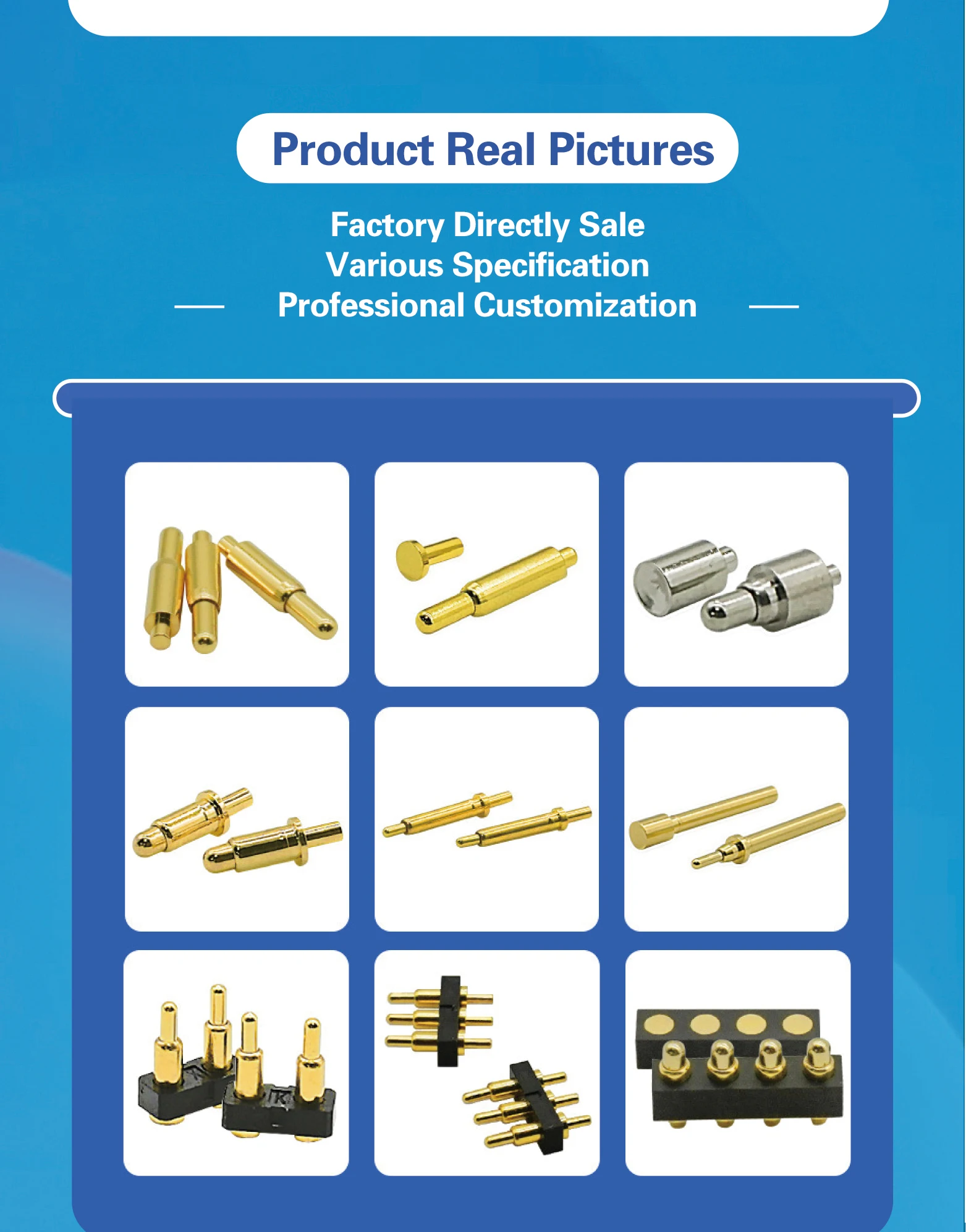 Professional Manufacturer Of 2.54mm 2x2p Pogo Pin Male Smt Spring ...