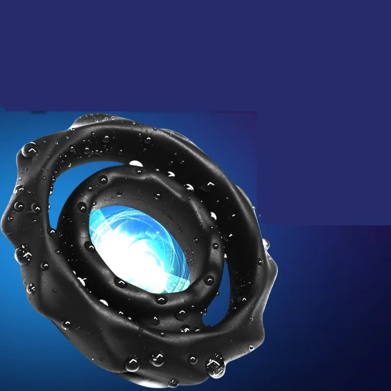 Silicone Sperm Locking Delay Ring Male Double Blocking And Fixing Stem ...