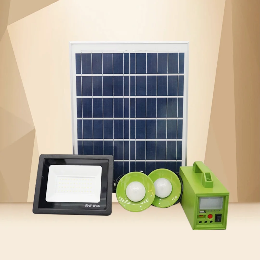 40w Solar Energy Rechargeable Lithium Battery Solar Dc System For ...