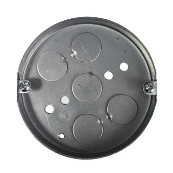4" Galvanized Steel Shallow Round Ceiling Pan 1/2" Deep Drawn Type For ...