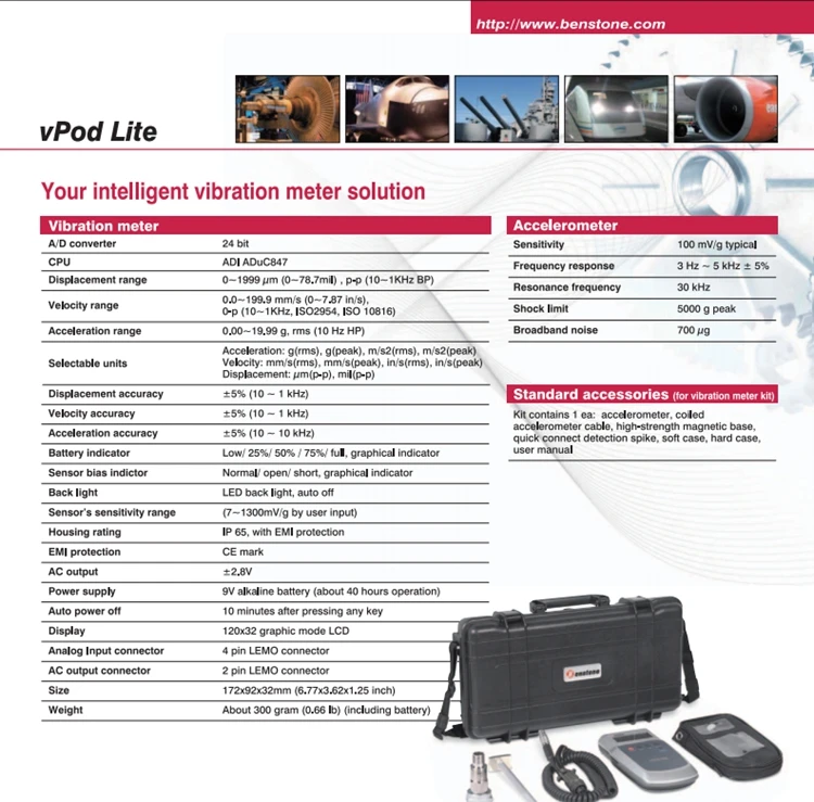 Vpod Smart Vibration Meter - High Quality BENSTONE Instrument