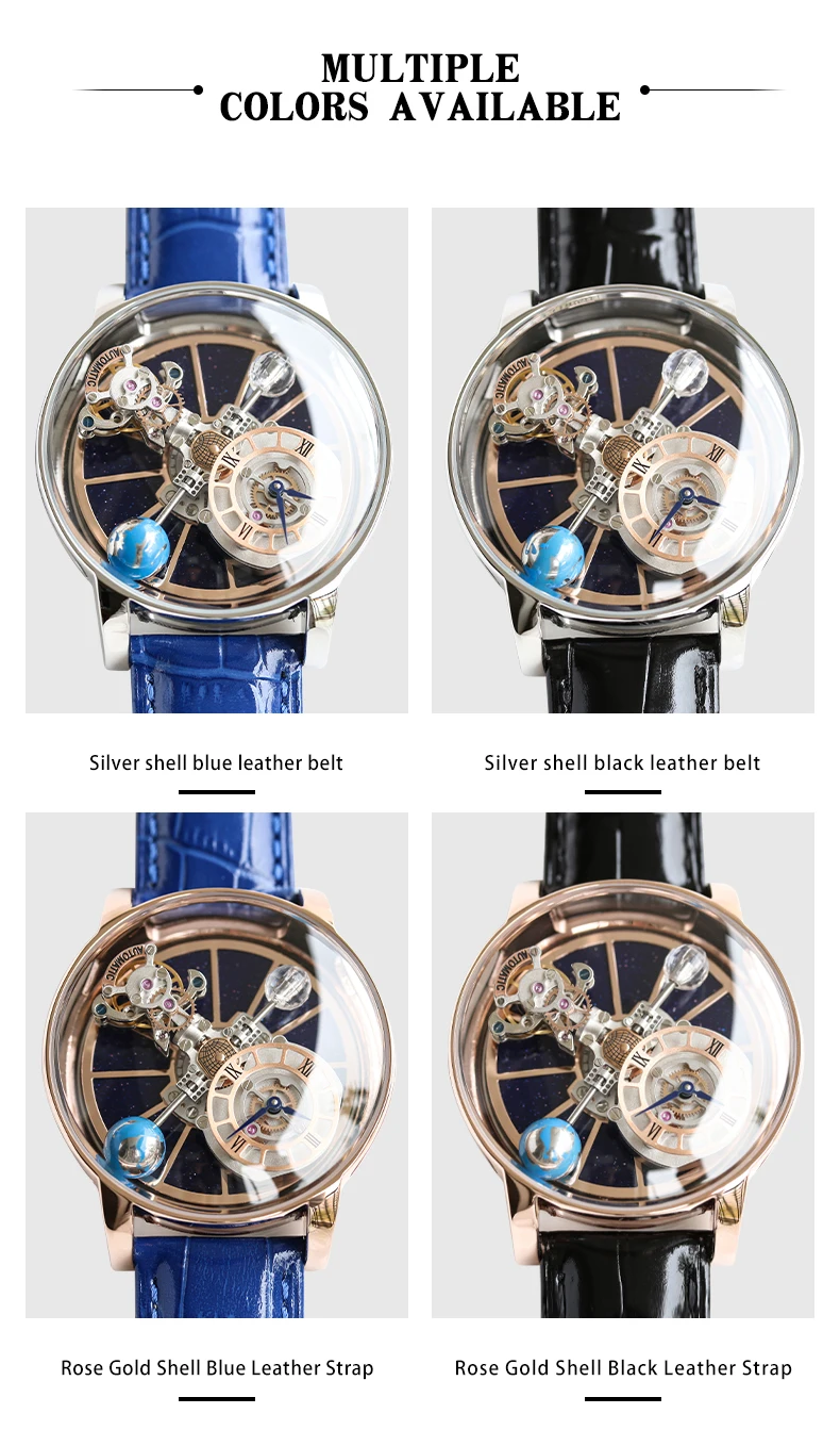 Sanyin Oem Custom Automatic Movement Leather Watchband High Quality ...