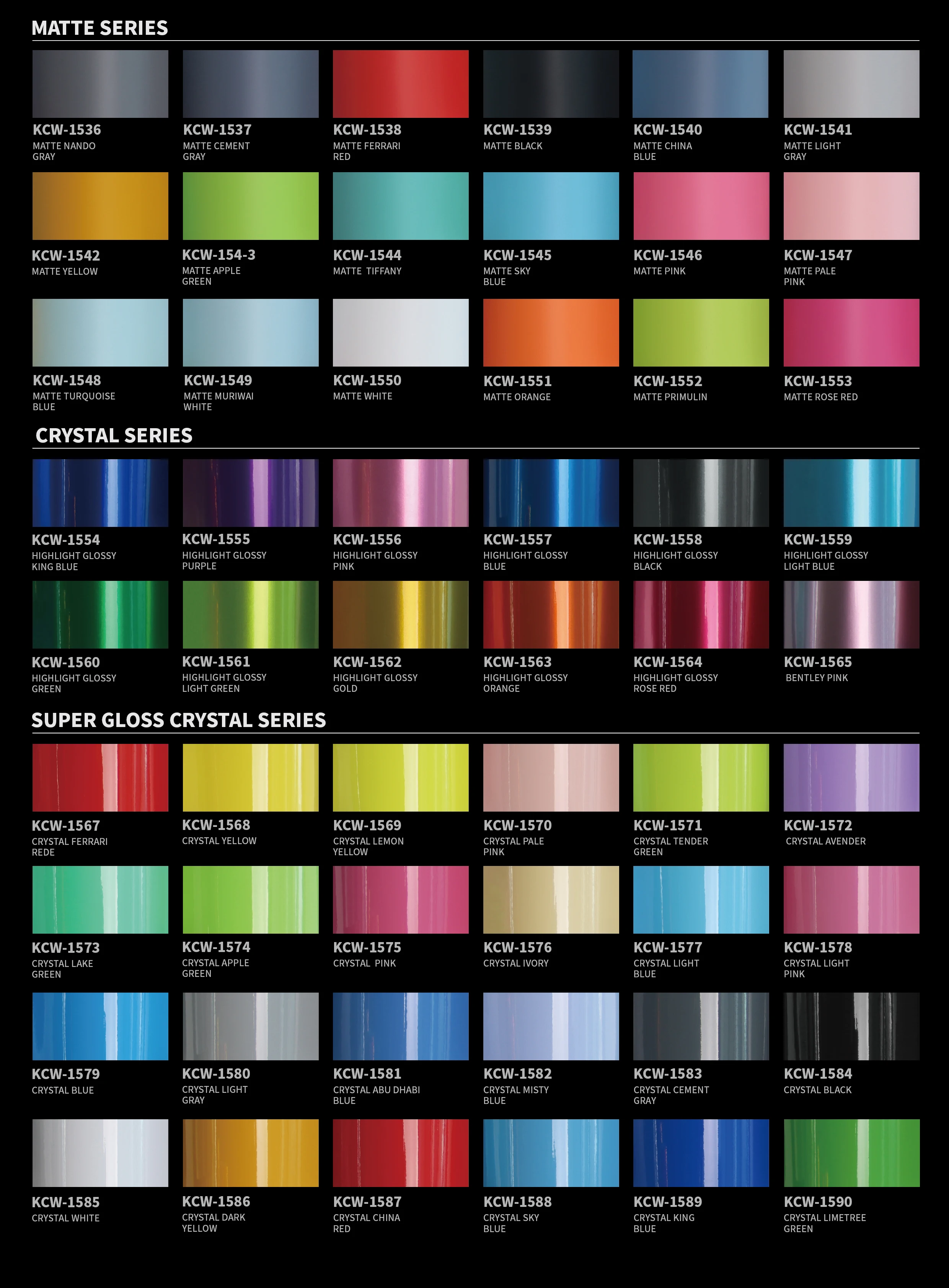 KENTEER PVC Car Wrap Vinyl - High Quality Black Color Film