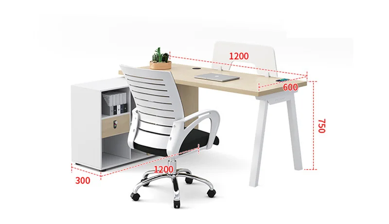 Modern Design Commercial Workstation Modular Table Wood Tabletop Office ...