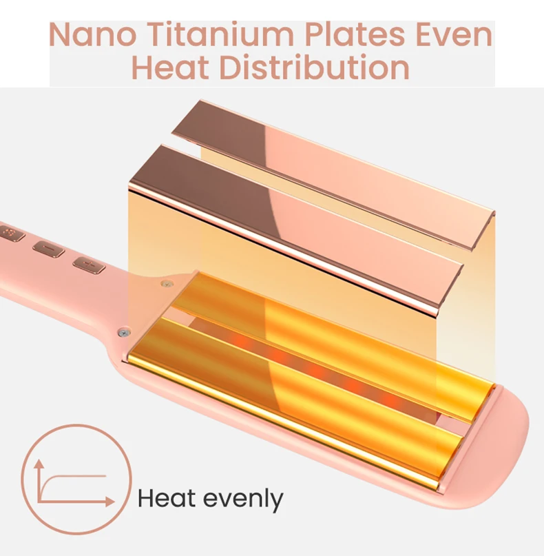 Professional Hair Styler Tools - Infrared Salon 450F Nano Titanium Flat ...