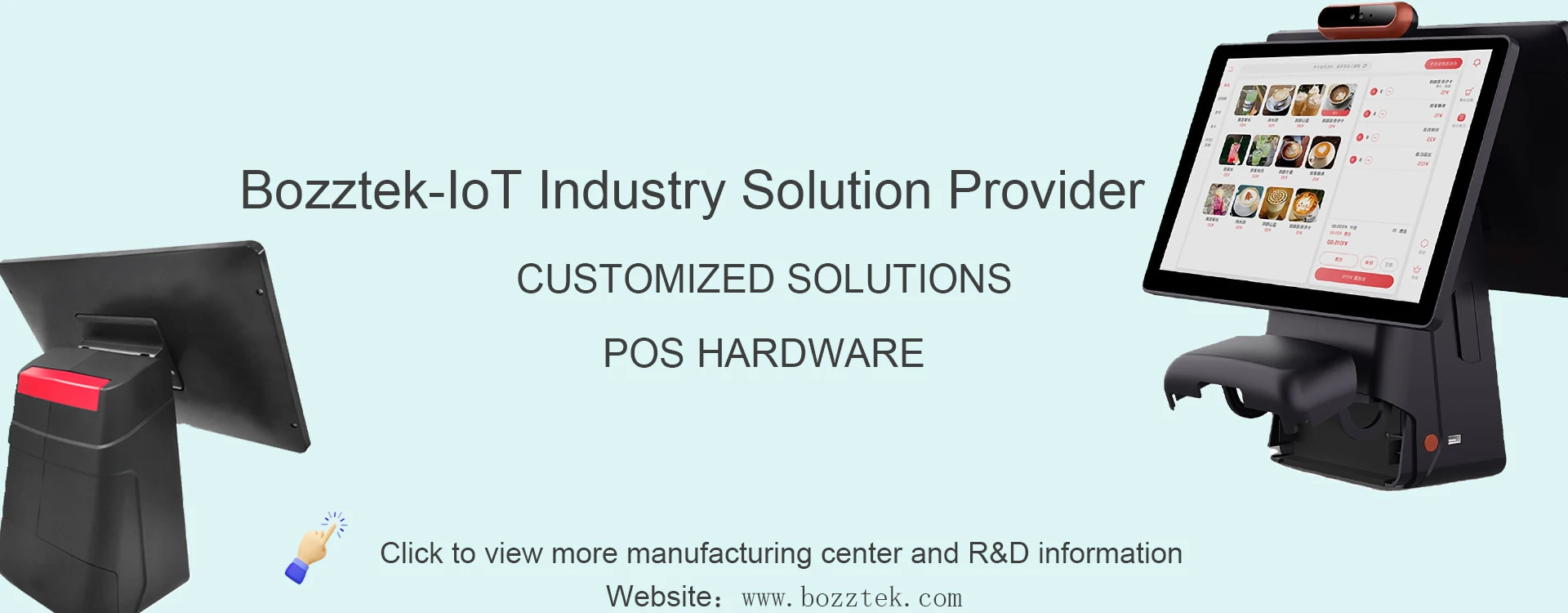 BOZZ POS Terminal System Windows Dual Screen Hardware Build Materials ...