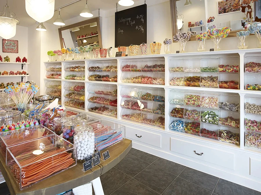 Acrylic Display Box with Lid for Retail Store Candy Storage