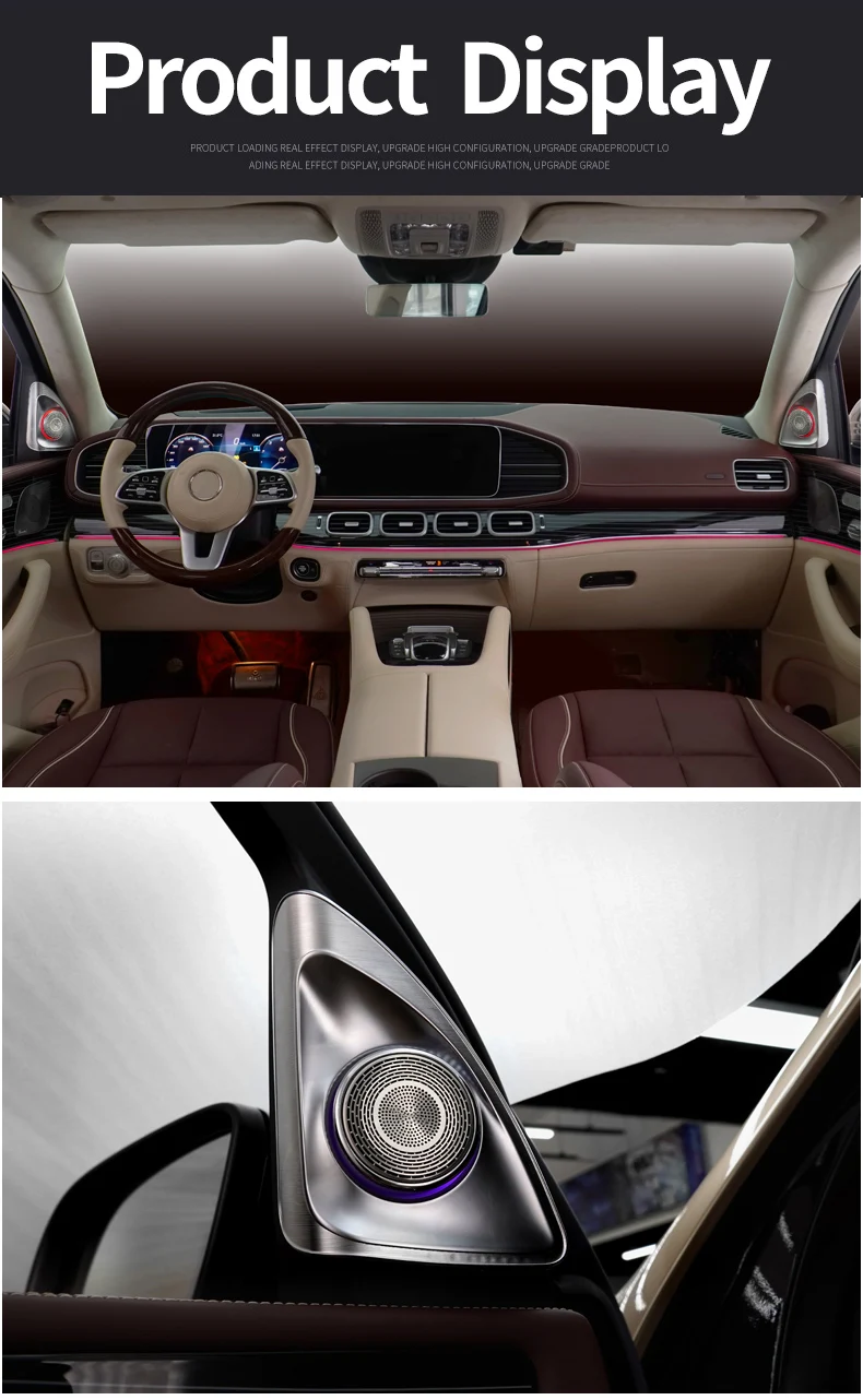 HYD Car Rotating Tweeter Speaker Ambient Light for Mercedes-Benz GLS ...