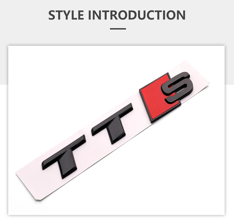 3d Plastic Abs Logo Chrome Car Badge Auto Emblem For Audi Tts Ttrs Car ...