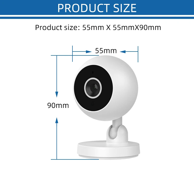 Home Camera Night Vision Sound Motion Detection Wifi Smart Baby Two Way ...