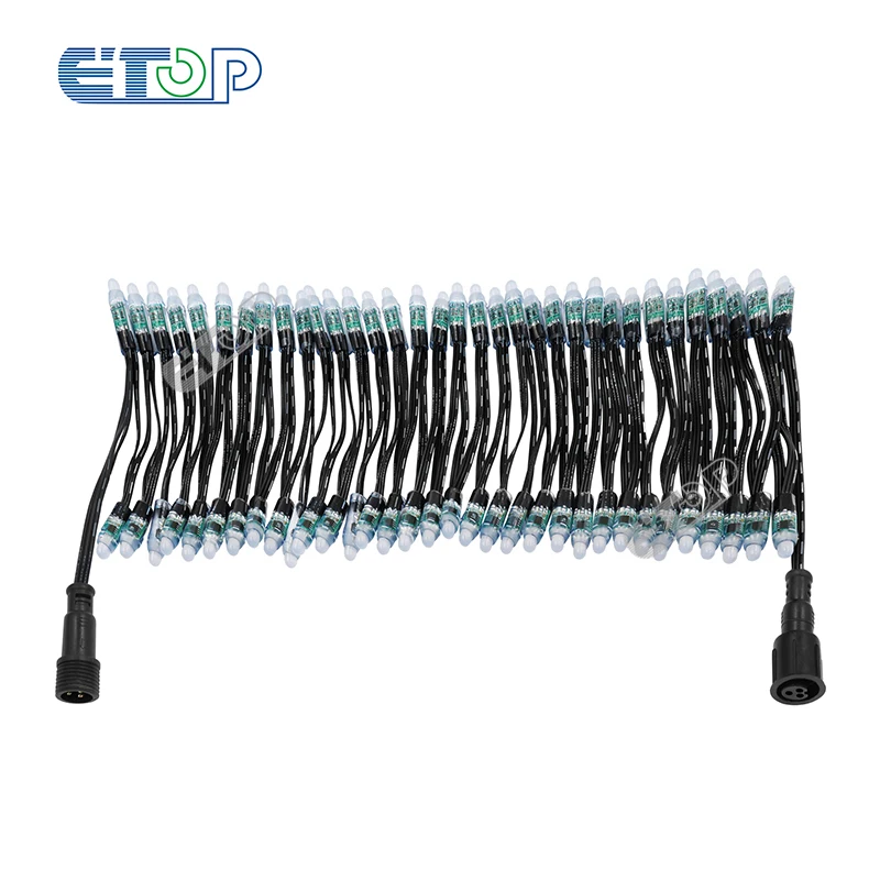 Etop IP68 Waterproof 18awg Bullet Pixel String Light Full Color RGB ...
