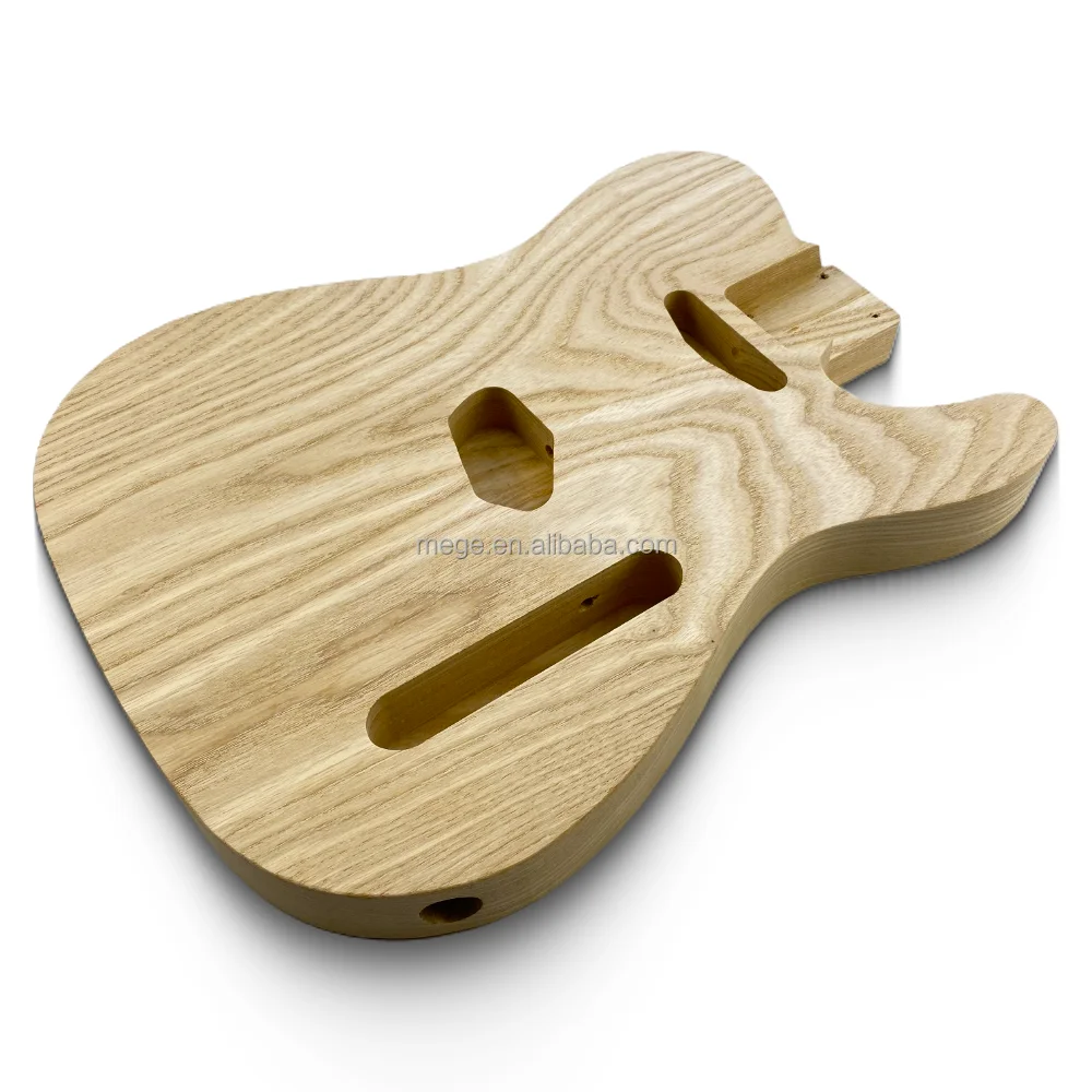 Custom Ash Solid Wood Unfinished Electric Guitar Body
