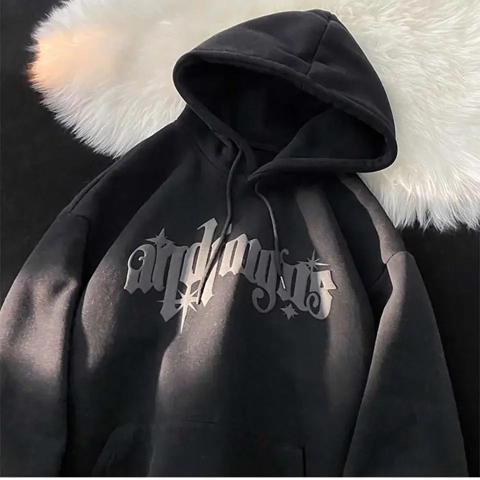 High Quality Heavy Cotton Drop Shoulder Fleece Hoodie Streetwear Puff ...
