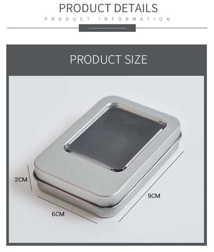 Wholesale Rectangle Tin Boxes - Mini Metal Chewing Gum Packaging