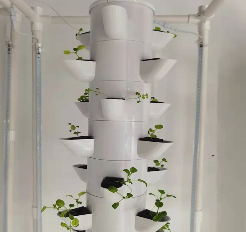 Compost PVC Pipe Automatic Vertical Farming Planting Tower
