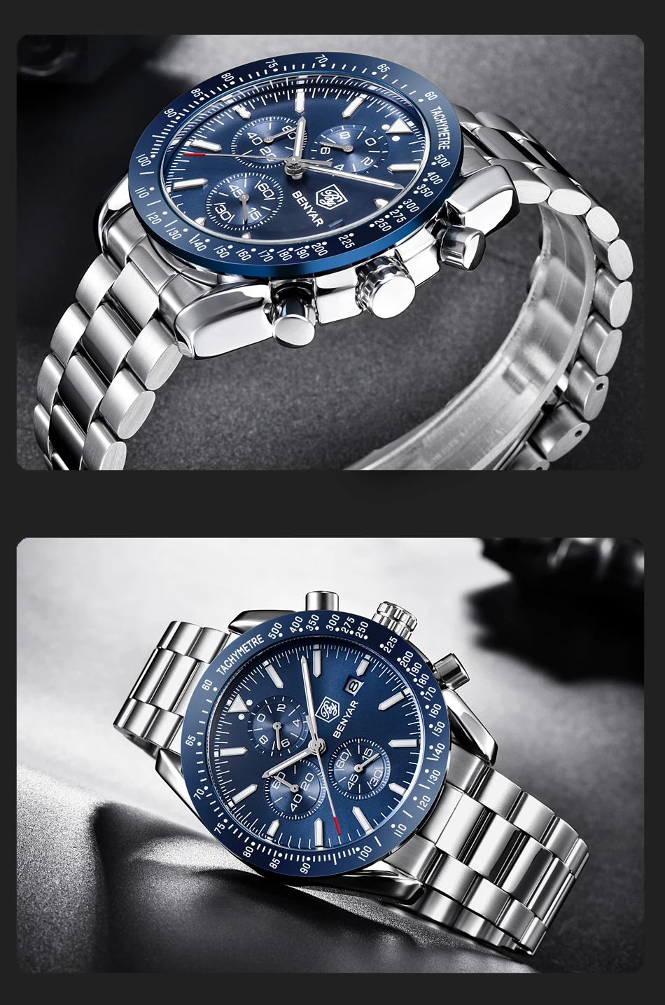 BENYAR 5140 Sport Chronograph Men's Watches - Stylish & Durable
