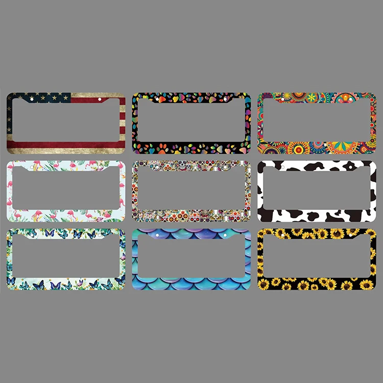 Custom License Plate Frame Personalized Car Plate Frame Car Front Tag ...