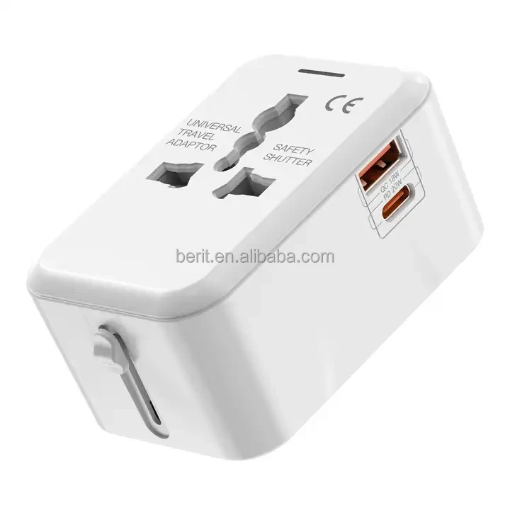 Portable Pd 20w Universal Power Travel Adapter Converter With 1u1c ...