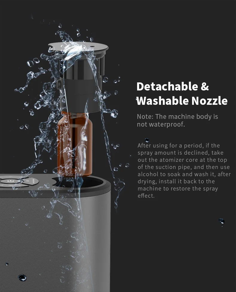 Modern Waterless Atomizing Diffuser Rechargeable Dual Nozzle ...