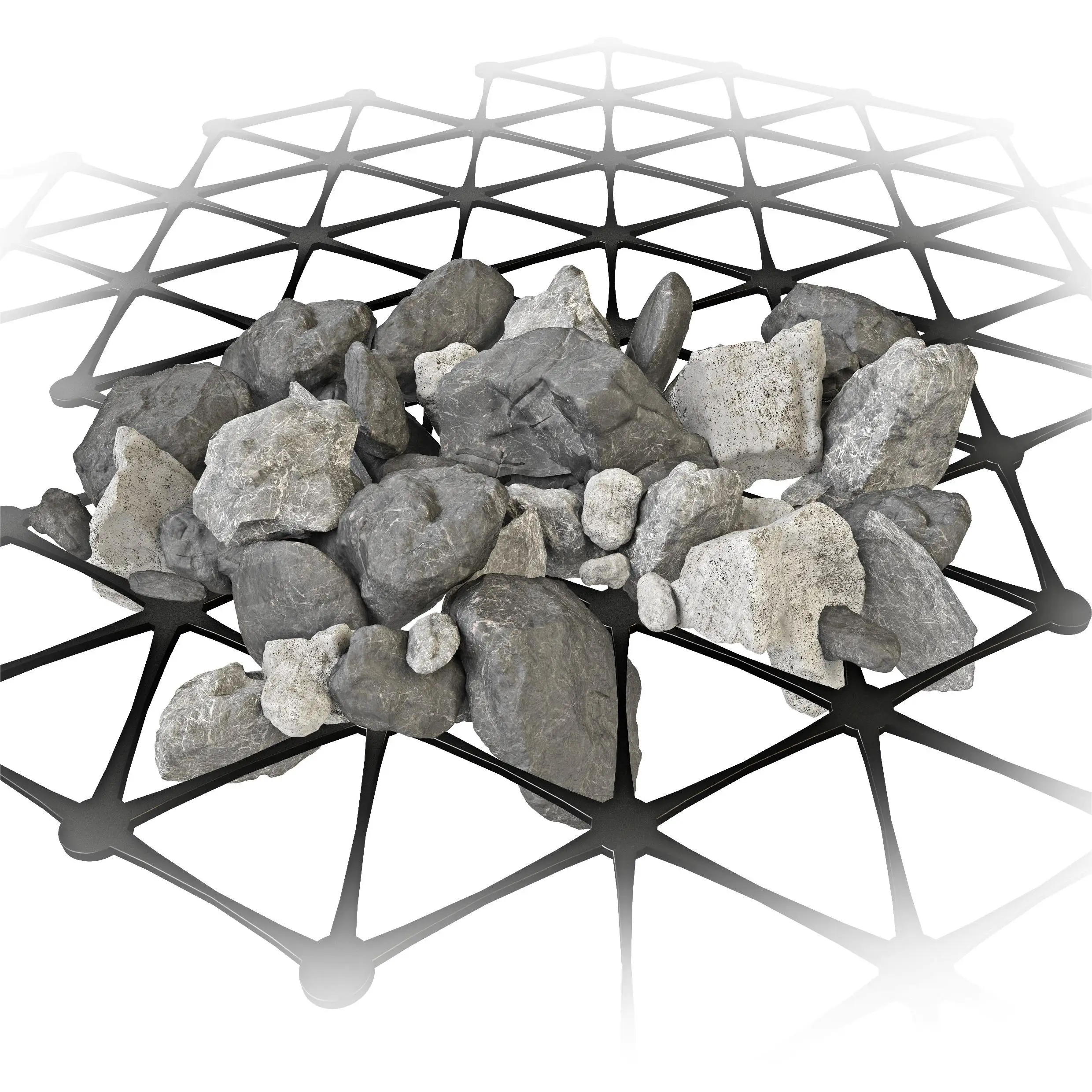 Reinforcement Triaxial Geogrid for Base Stabilization
