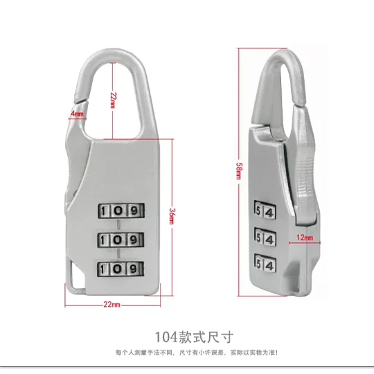 Mini Lock Padlock Outdoor Travel Luggage Padlock Safe Anti-theft ...