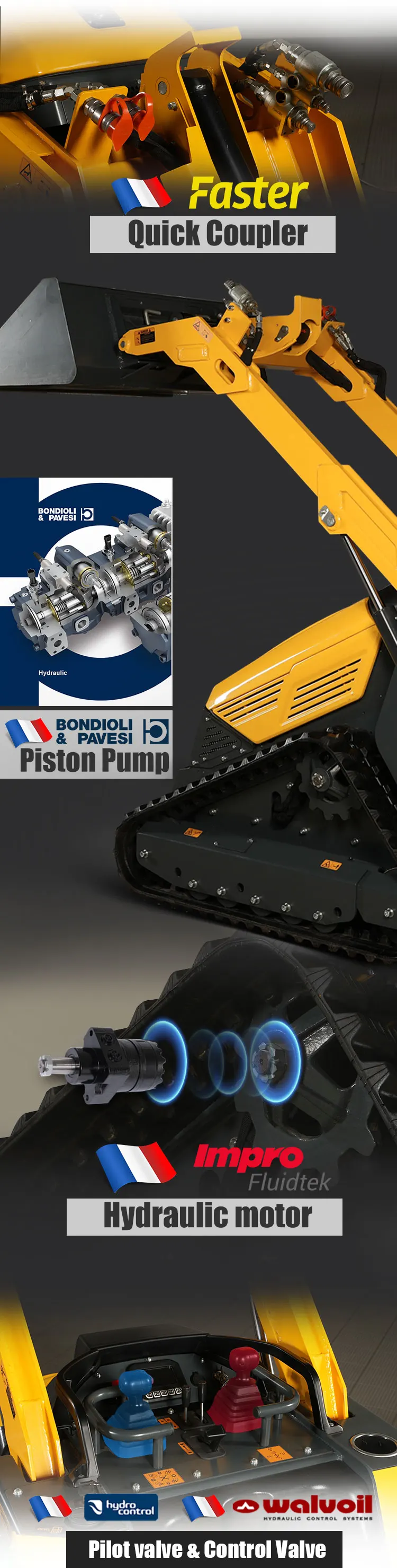 Austter 25hp Stl1000 Kubota D1105 Diesel Powered Mini Front Skid Steer ...