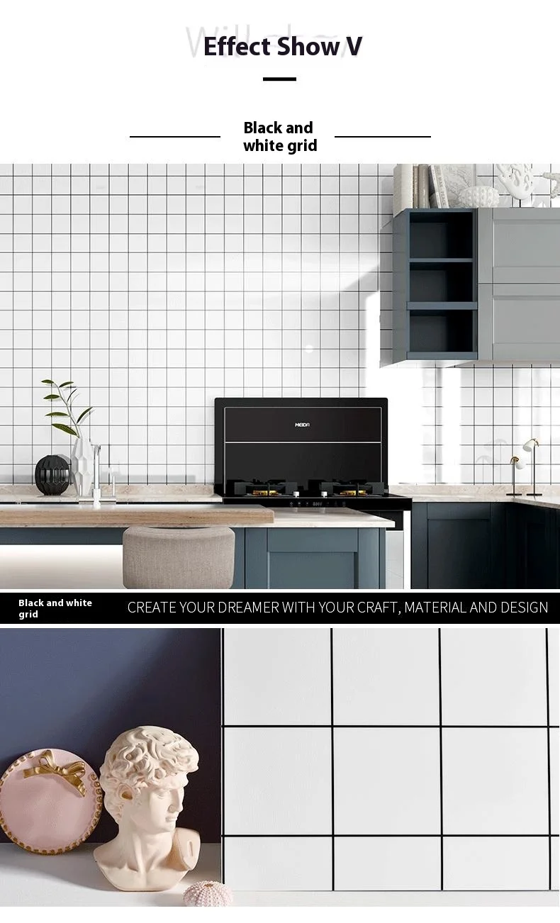 Modern PVC Waterproof Wall Panels for Kitchen & Bathroom
