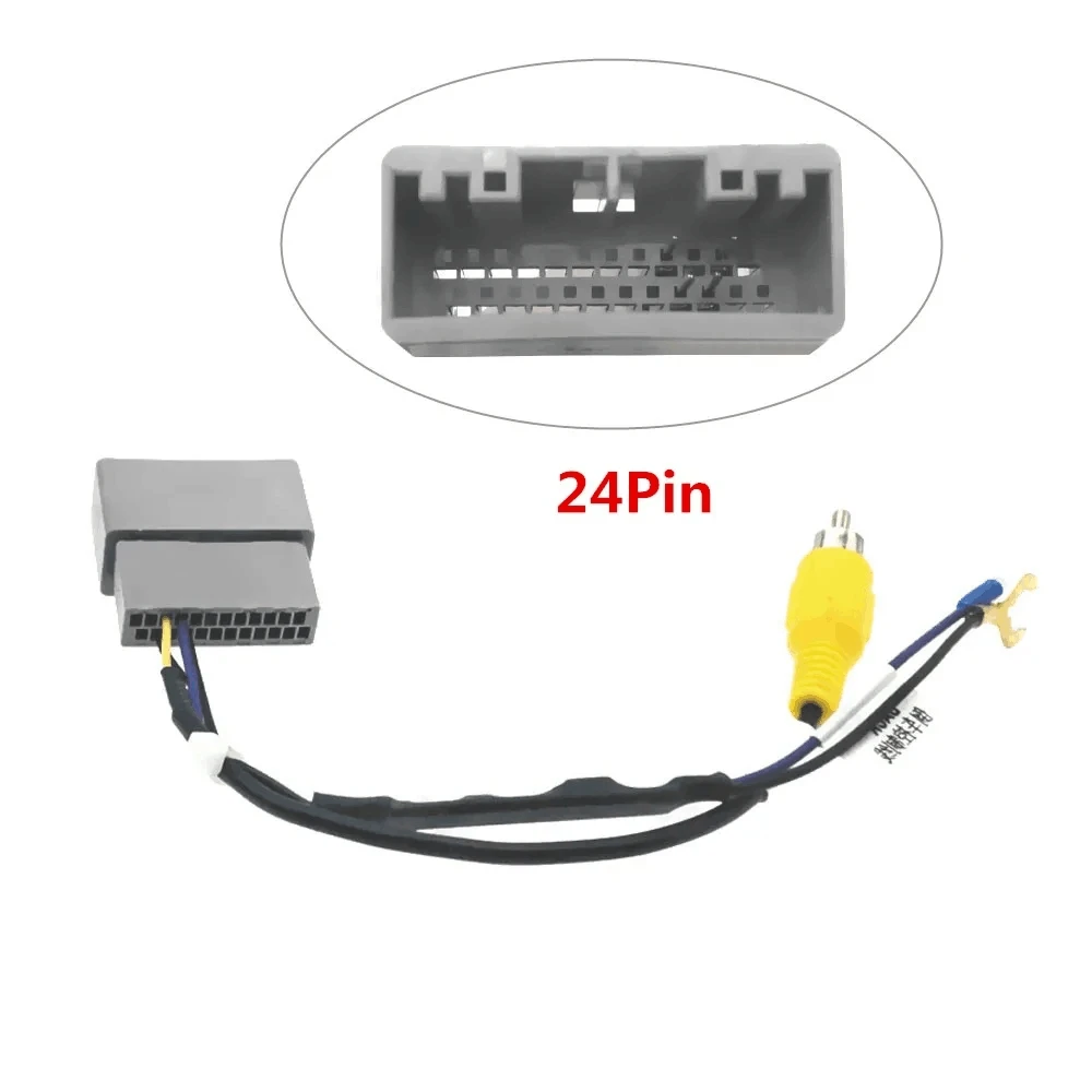 24 Pin Reverse Camera Video Wiring Cable Plug with Canbus for Honda CRV ...