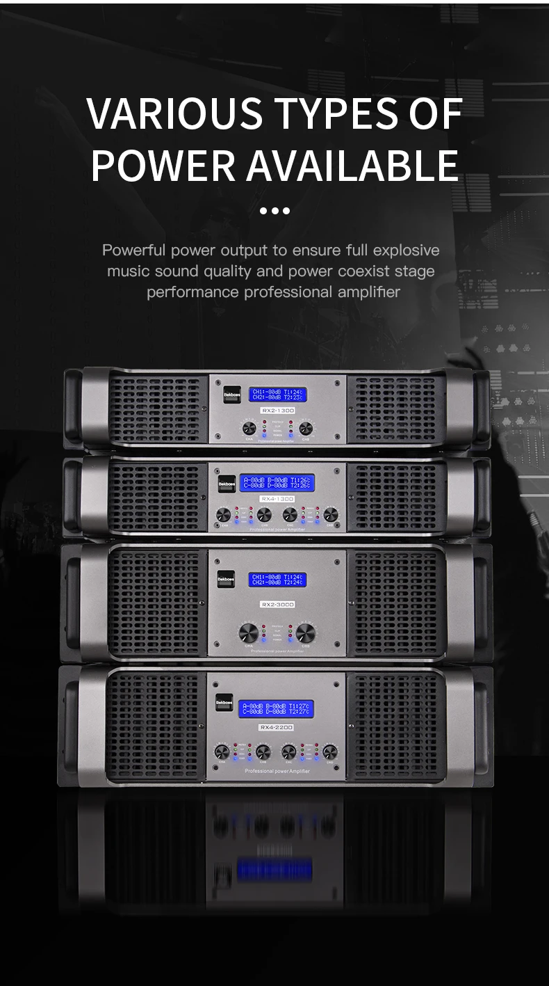RX2-3000 Power Amplifier - 10000 Watts for Professional Audio