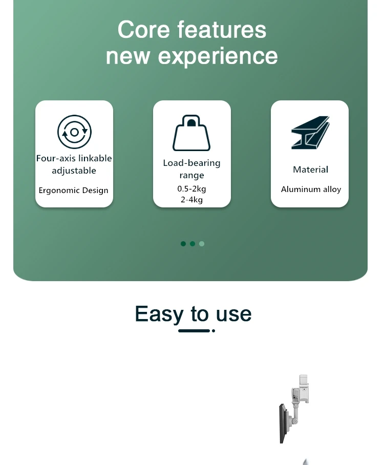 Flexible Medical Monitor Wall Mount - Perfect for Healthcare