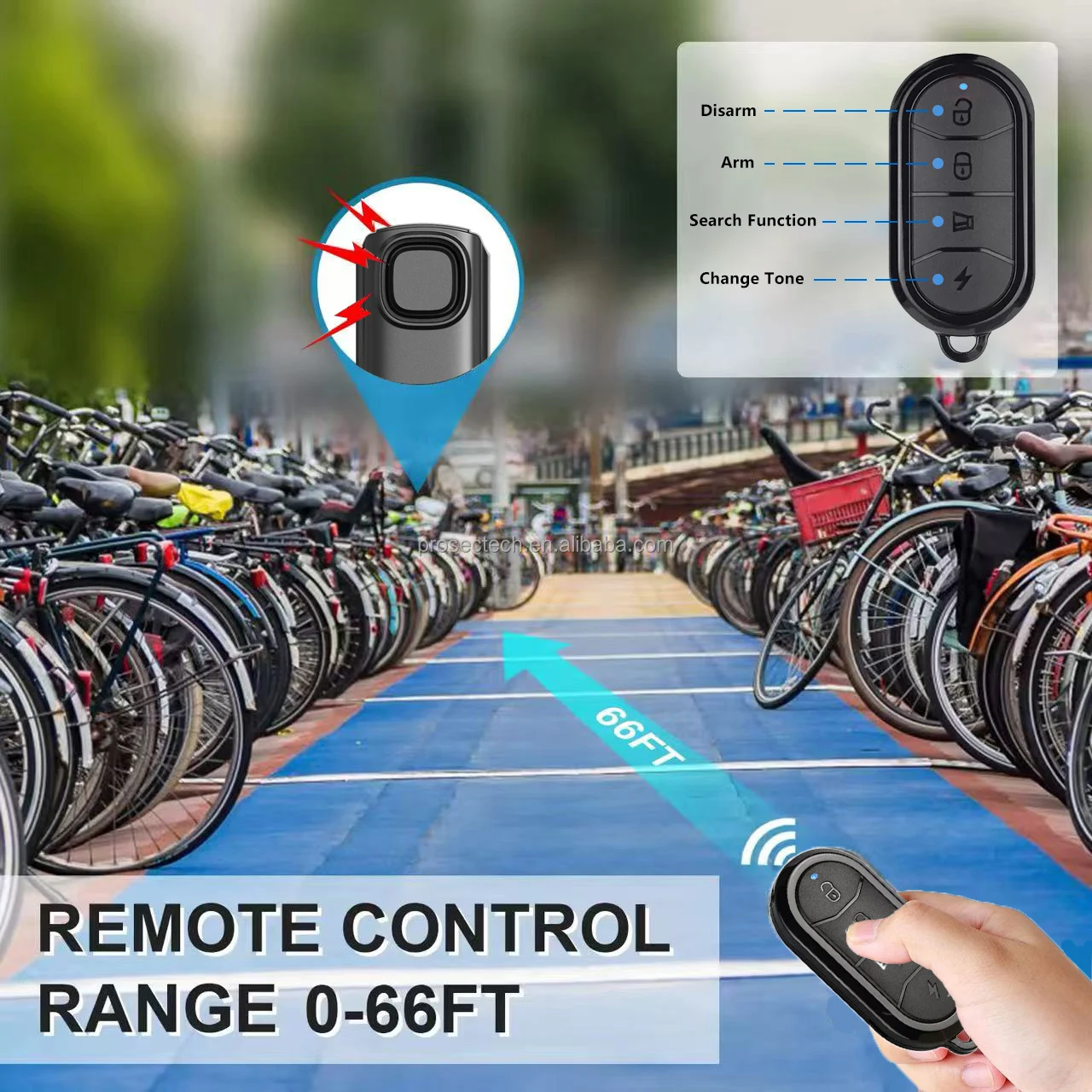Wholesale Vehicle Anti-Theft IP65 Bicycle Alarm System