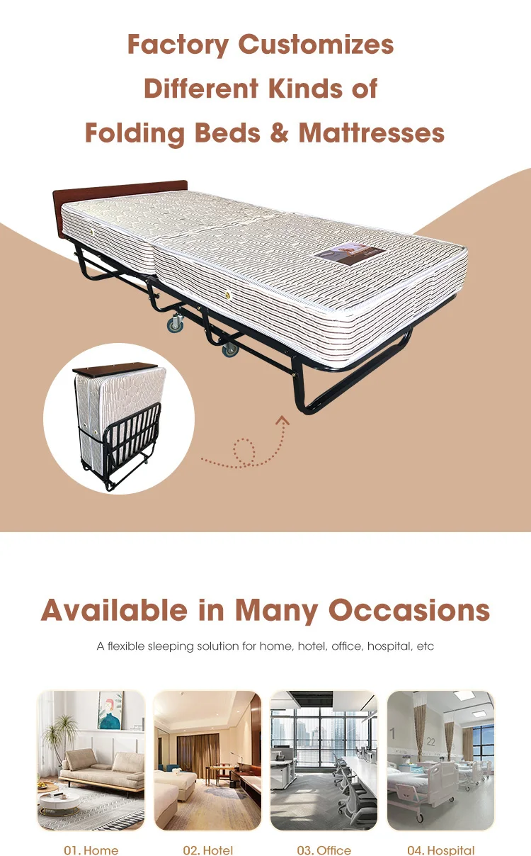 Customizable Shopee Hardwood Rollaway Bed - Durable & Stylish