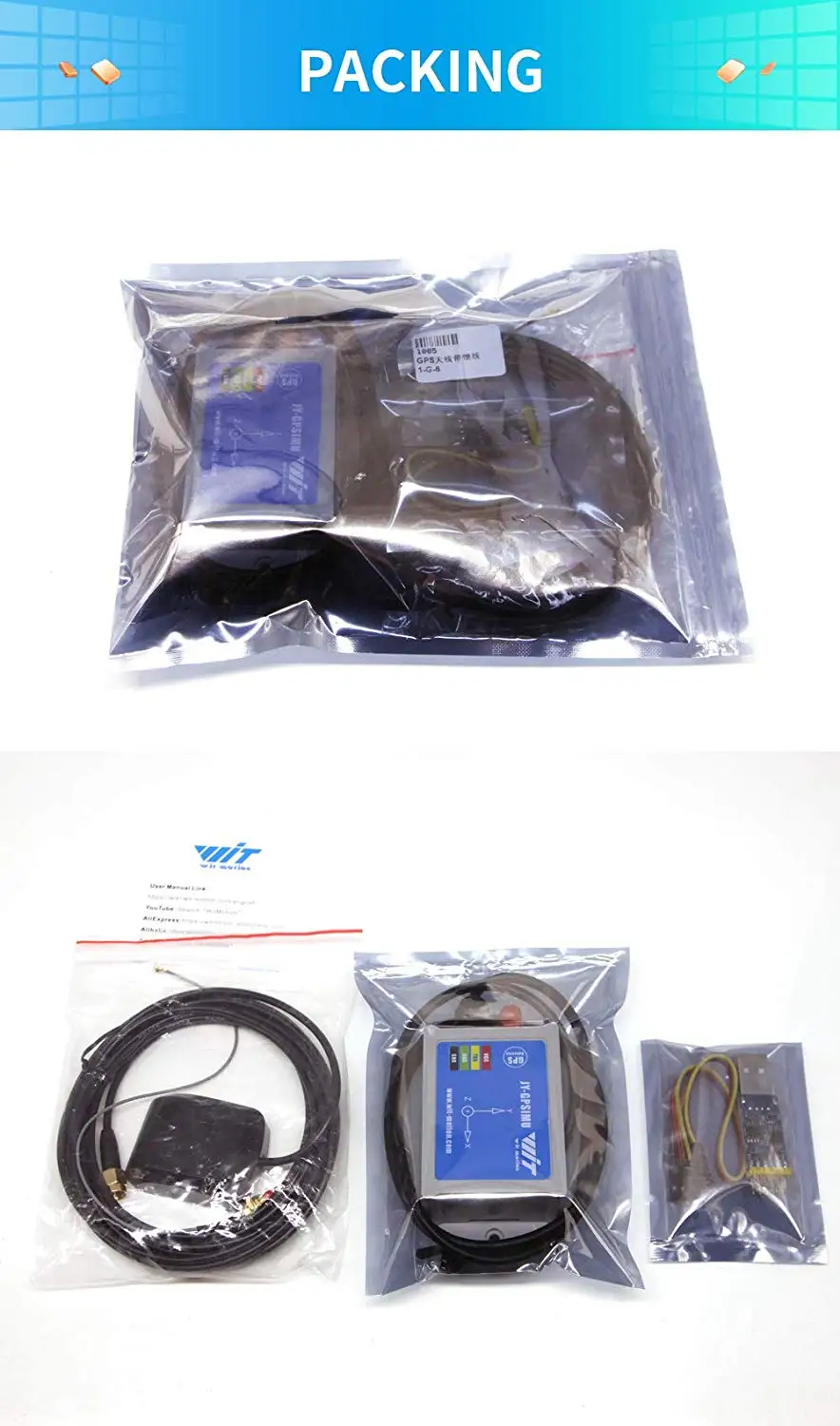 Witmotion - Wtgahrs1 Helical Speed Tracker 10 Axis Gps Locator ...