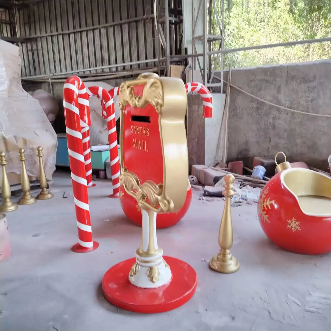 Fiberglass Giant LED Lighted Outdoor Christmas Decorations