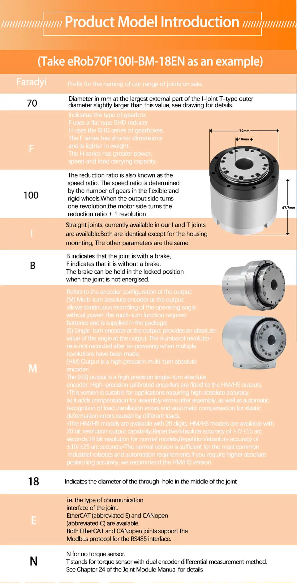 Faraday 12v 24v High Torque Drive - Brushless DC Servo Motor