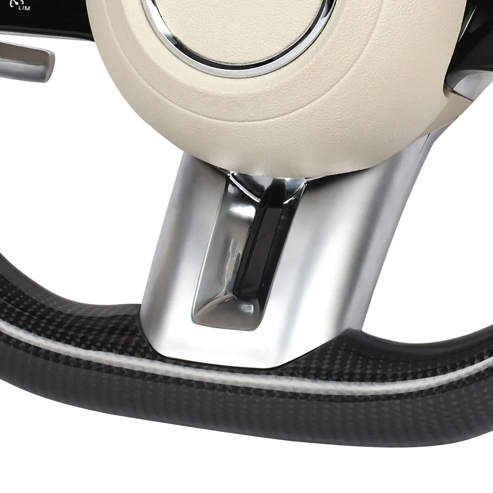 For Mercedes Benz Amg G Class W204 W203 Carbon Fiber Steering Wheel ...