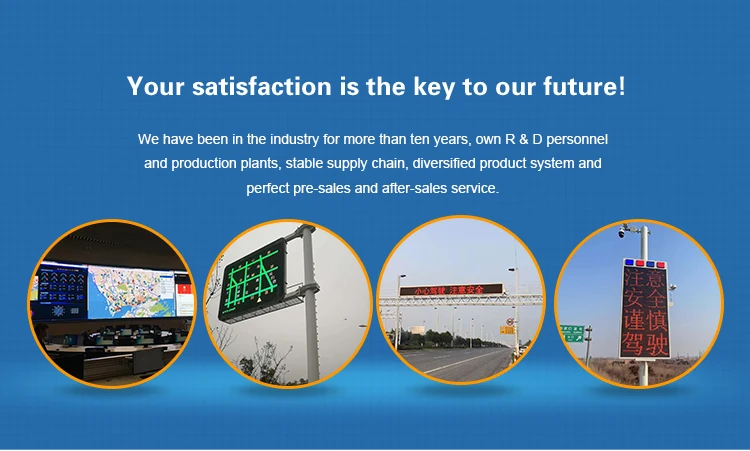 Road Construction Outdoor LED Traffic Display High Way LED Traffic ...