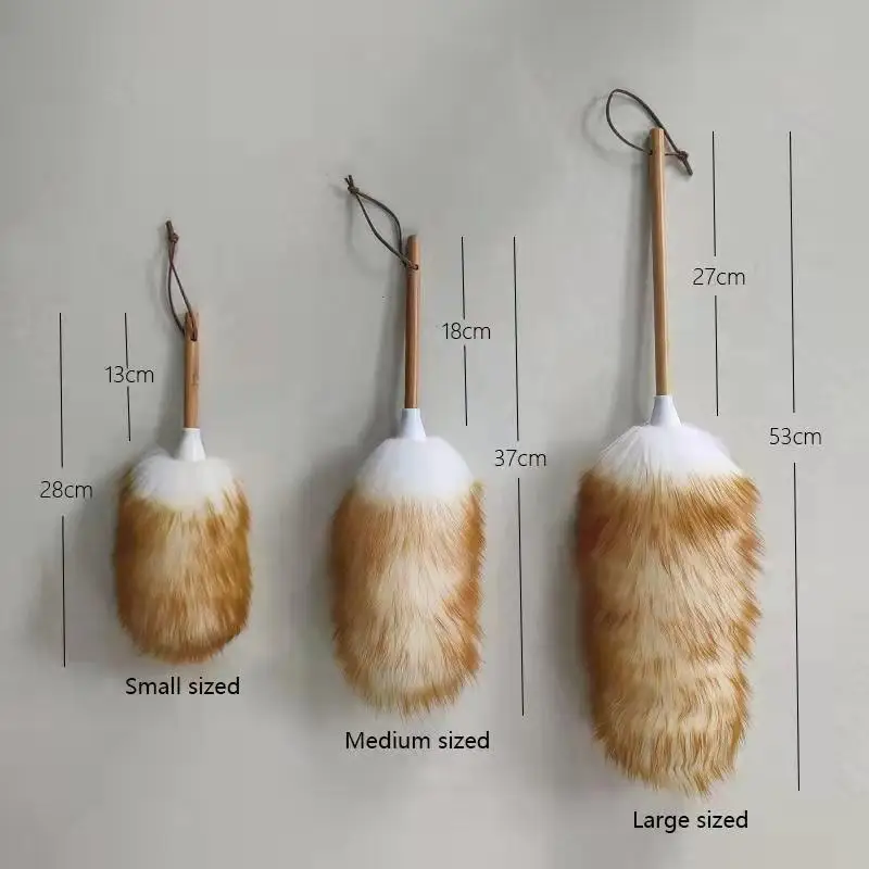 Lambwool Duster with Bamboo Handle - Efficient Cleaning