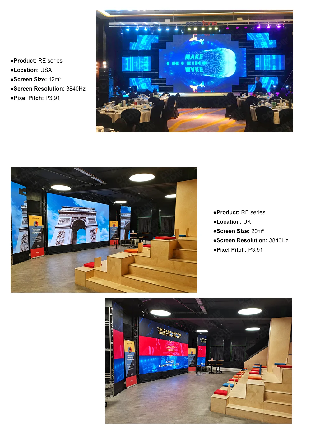 High Quality Lamp Beads Stage Rental Video Wall 3840hz Refresh Rate Led ...