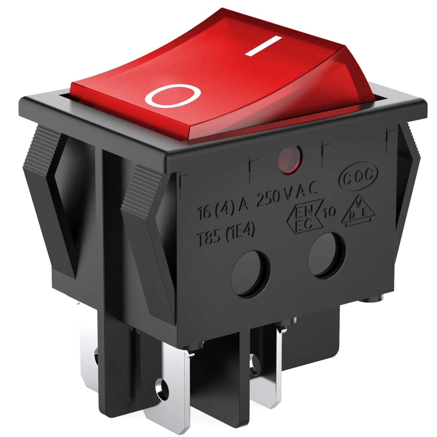 Red Boat Shape 3Pin On-Off Rocker Switch 2Pin On-Off Rocker Switches ...